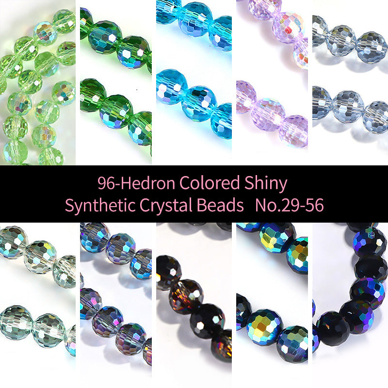 6-10mm 96-Hedron Colored Shiny Crystal Beads – kokodiy